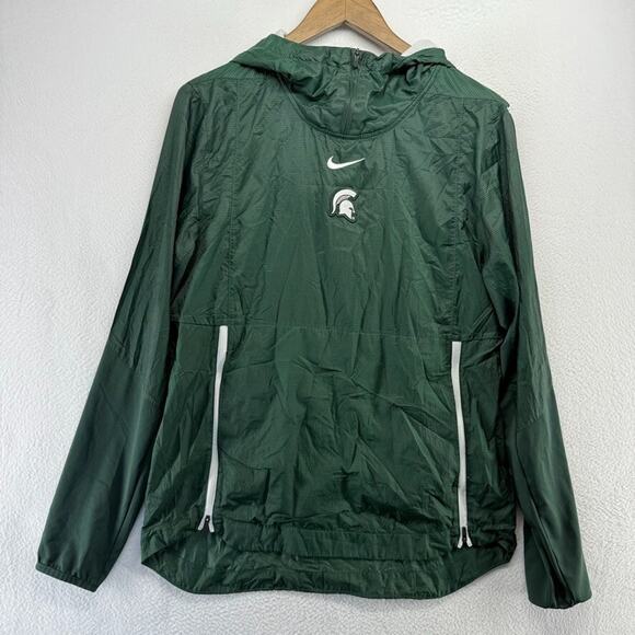 Nike | Jackets & Coats | Michigan State Windbreaker Jacket Mens Small ...